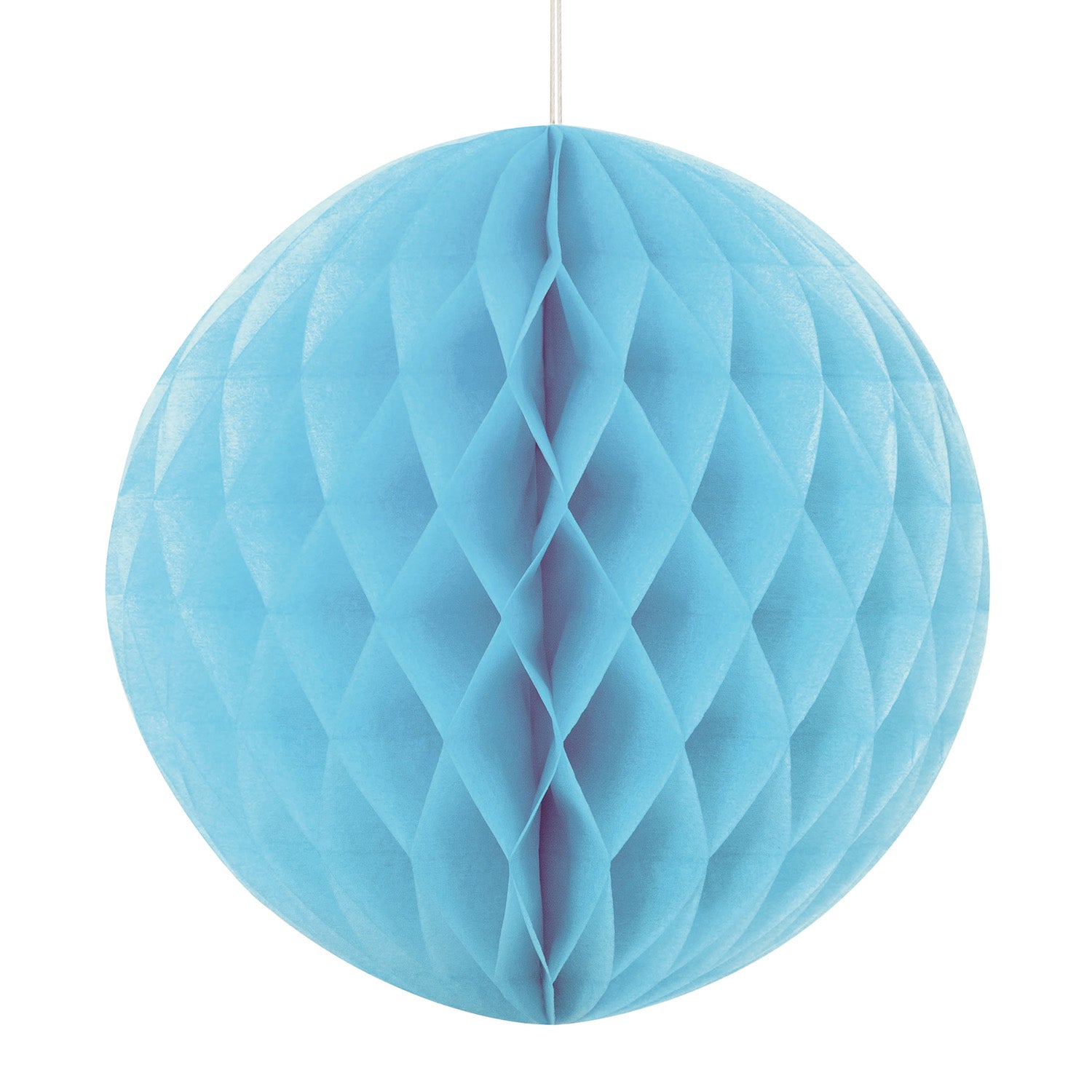 Pastel Blue Honeycomb Ball 20cm | Colour Patterned Tableware | Party Savers