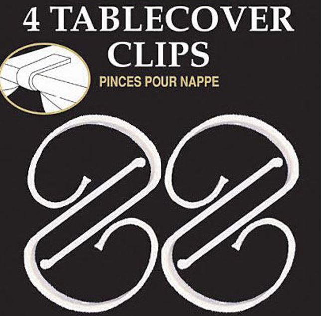 Table Clips With Clip Strip 4pk | Party Savers