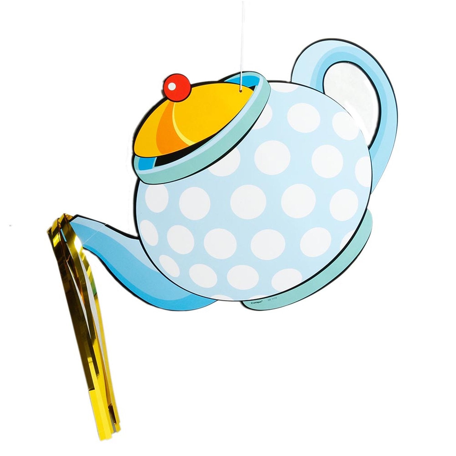 Mad Hatter Tea Pot Hanging Decoration 26.6cm x 35.5cm - Party Savers